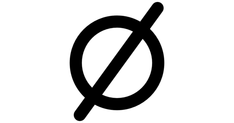 Is null set symbol Phi?