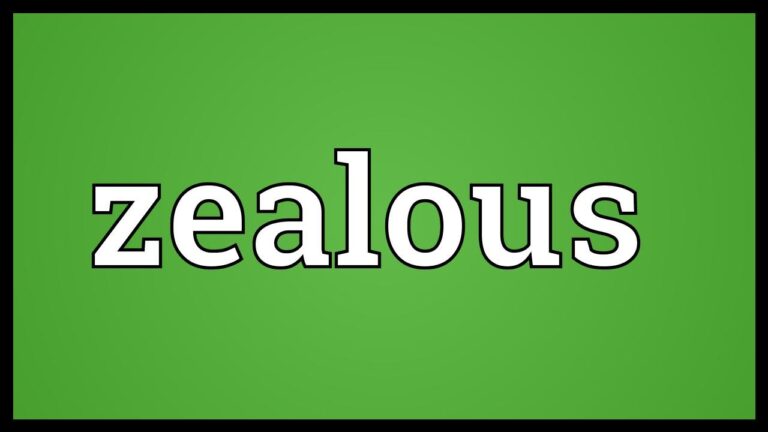 What Is Being Zealous 