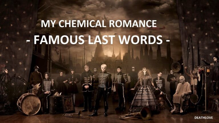Who wrote famous last words MCR? – Famuse : #1 Models, Actors, Agencies ...