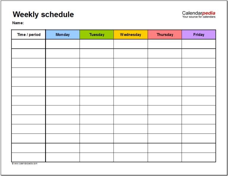 Does Excel Have A Daily Planner 