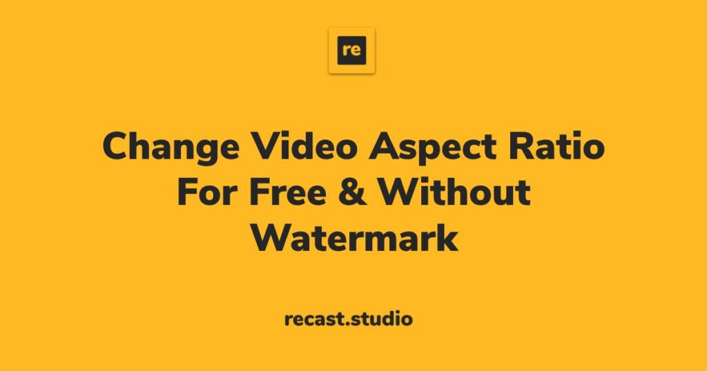 How Do You Change Aspect Ratio 