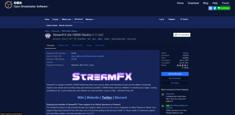 How do I install StreamFX on OBS? – Famuse : #1 Models, Actors ...