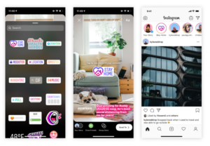 How do I put stickers on my Instagram photos?