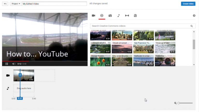 How do you use the YouTube editing tool?