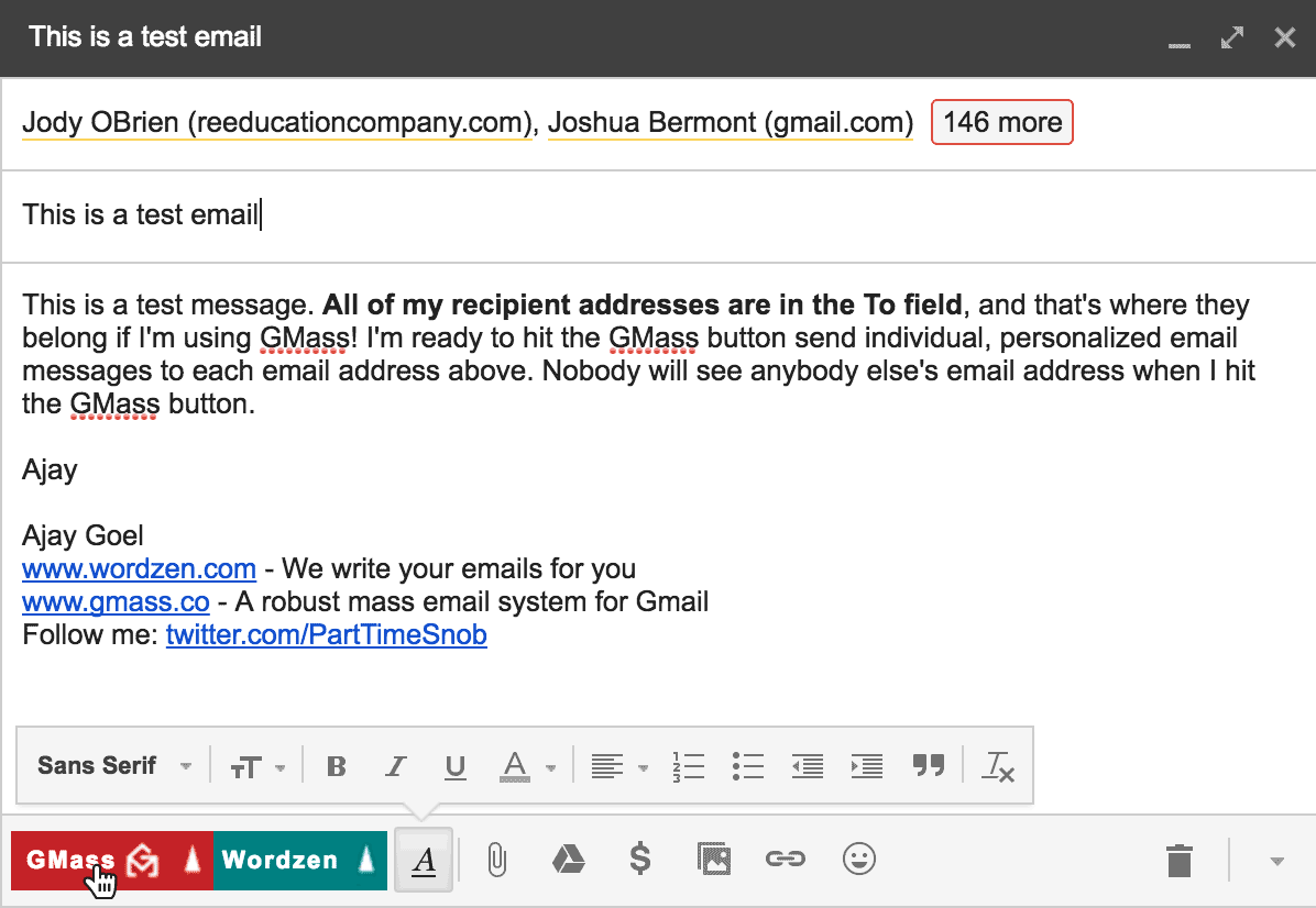 What's the difference between sending an email and CC?