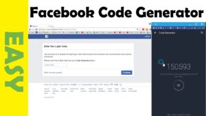 Where is the code generator on Facebook 2021?